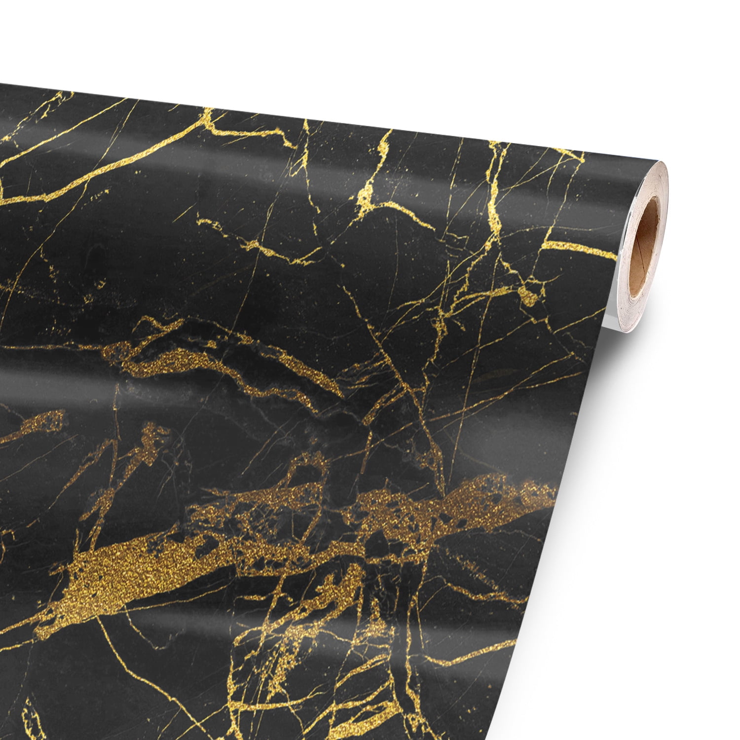Black Gold Marble 72” x 52” Vinyl Wrap Sheet for large or custom items ...