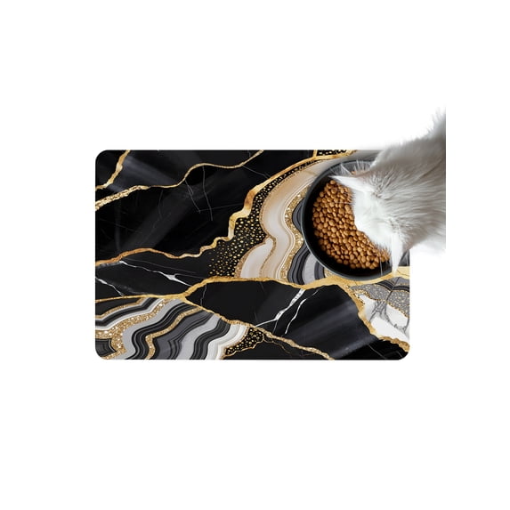 Black Gold Marble Doormat Non Slip Diatomaceous Earth Door Mat ...