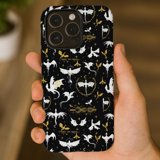 Black Gold Marble Dragon Bookish Phone Case 17 16 15 14 13 12 11 Pro ...