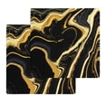 Black Gold Marble Kitchen Dish Towels for Drying Dishes Set of 2 ...