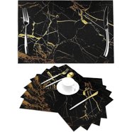 Dainty Home Emery Metallic Reversible Rectangular Set of 4 Placemats in ...