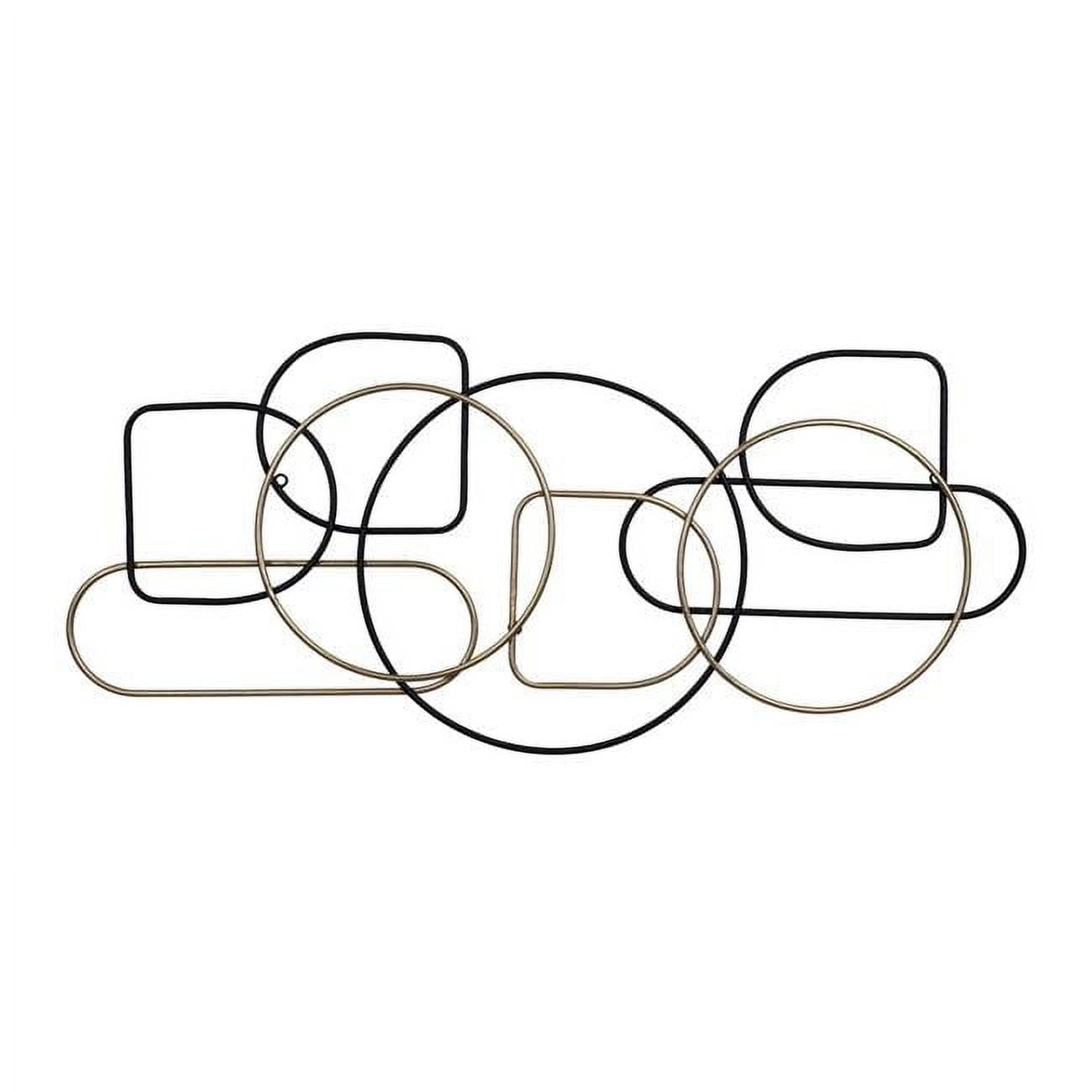 Black & Gold Metal Wire Design Wall Decor - Walmart.com