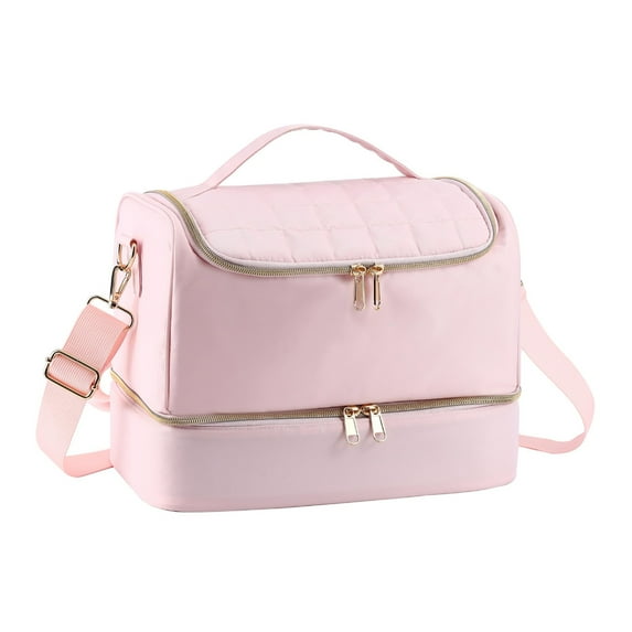 Black Gold Nail Care Organizers Shockproof Cosmetic Storage Bag ...