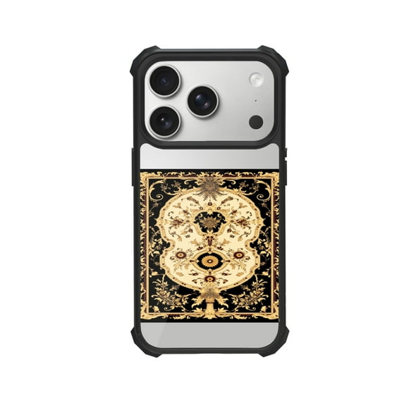 Black Gold Ornate Shockproof Case For iPhone 12 13 14 15 16 Pro Max ...