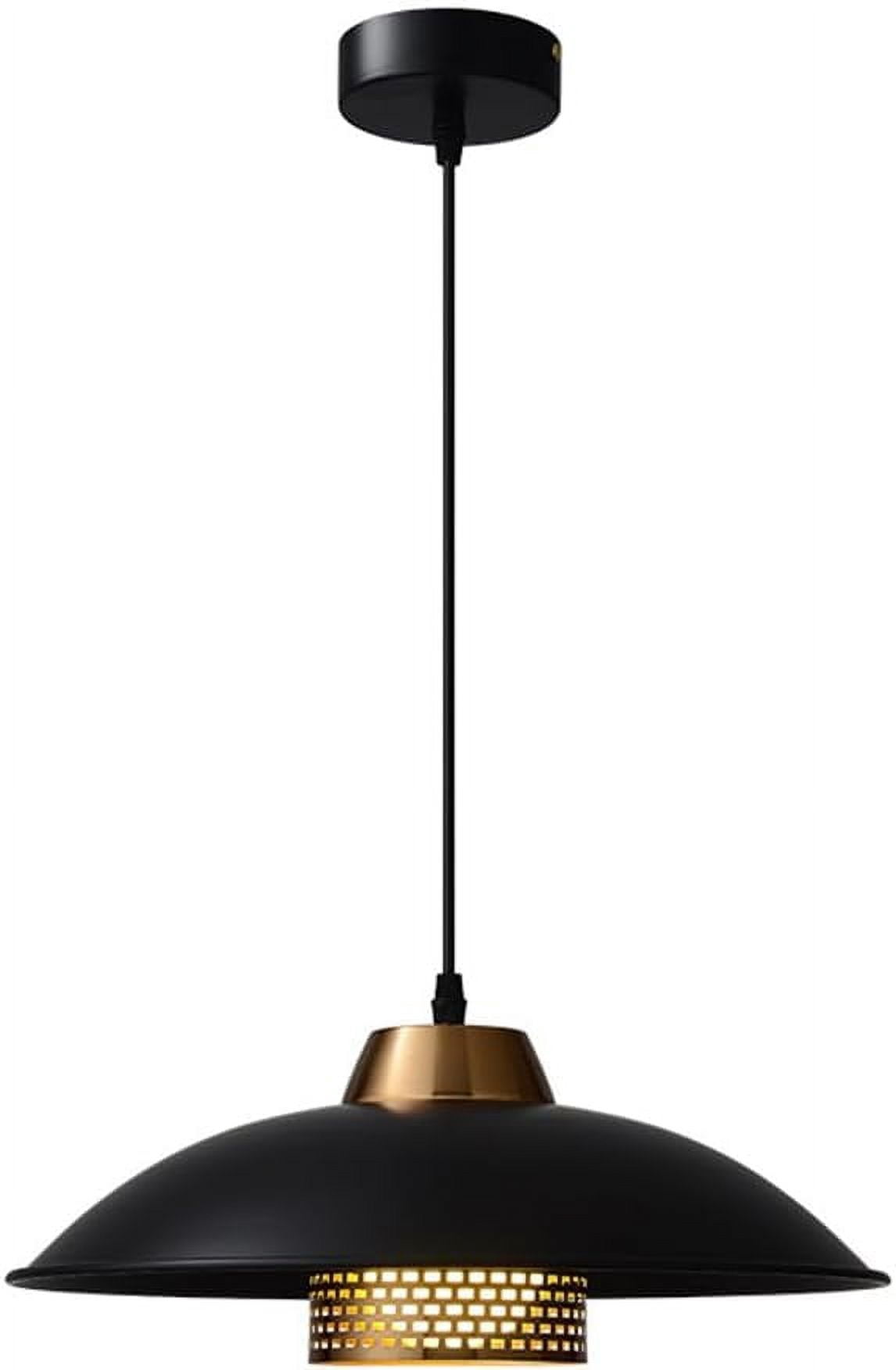 Black Gold Pendant Lamp for Kitchen Island, Modern Simple Pendant ...