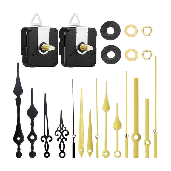 Black / Gold Pendulum Clock Movement Mechanism for Clocks Hand ...