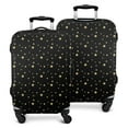 Black Gold Star Pattern Luggage Cover Fashion Suitcase Cover Baggage ...