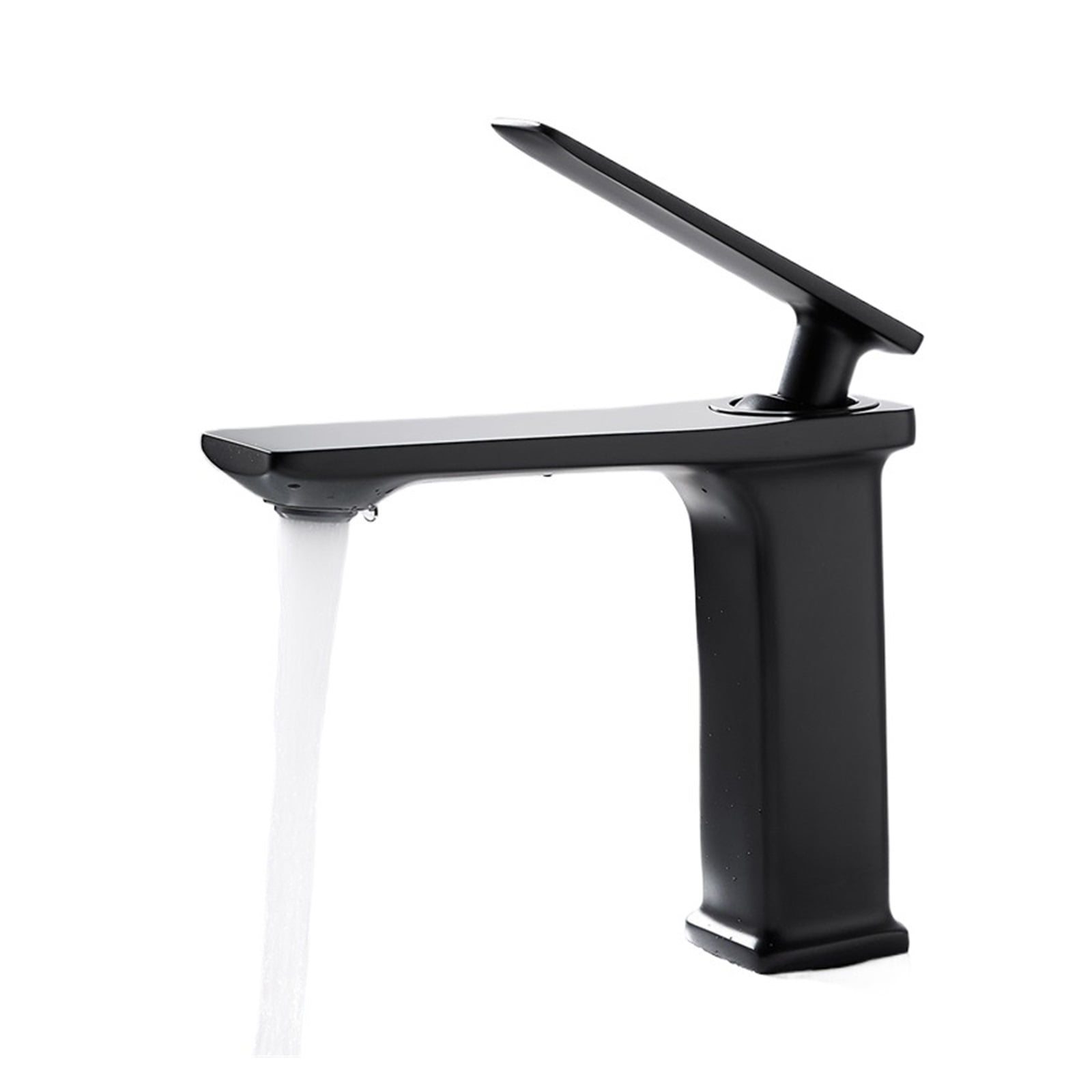 Black Golden Bathroom Brass Basin Faucet, Hot Cold Water Sink Mixer Tap ...