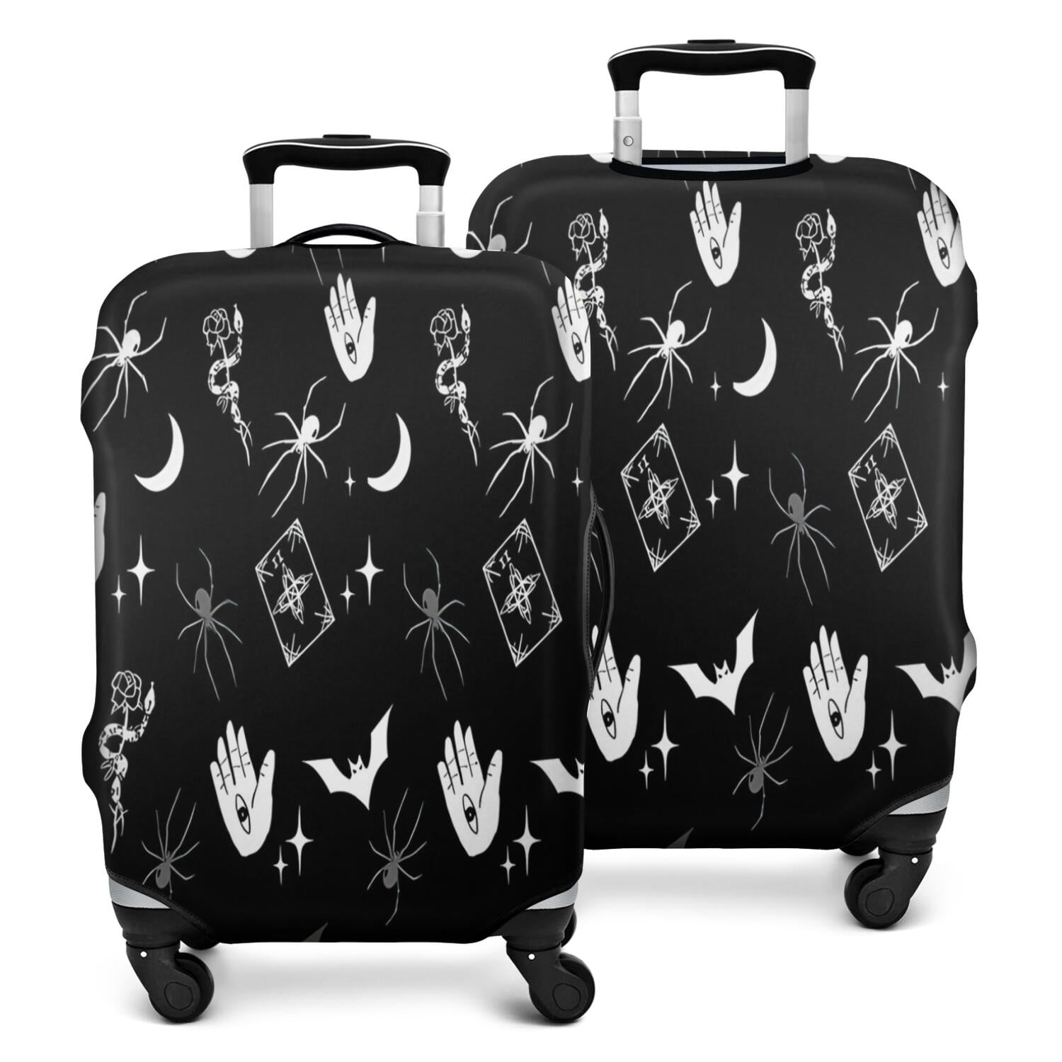 Black Gothic Hand Spider Pattern Luggage Cover Fashion Suitcase Cover ...