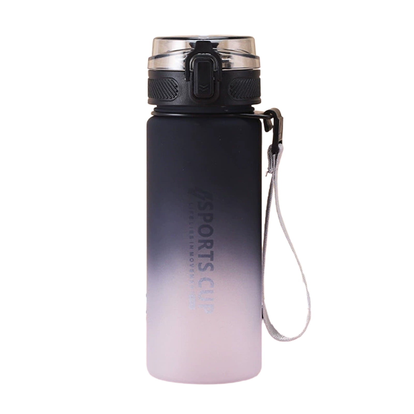 Black Gradient Color Large Capacity Portable Plastic Water Cup Pc ...