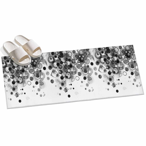 Black Gradient Hallway Runner Rug 2x6 Washable Non Slip Kitchen Runner ...