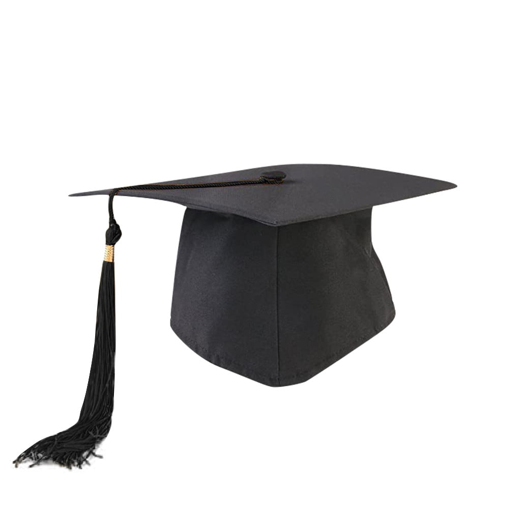 Black Graduation Cap, Fadeal Neutral Adult Child Graduation Cap with ...