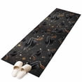 Black Graduation Cap Kitchen Runner Rug 2x6 Washable Runners for ...