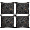 Black Graduation Cap Throw Pillow Covers 18 x 18 Inch Pillow Covers Set ...