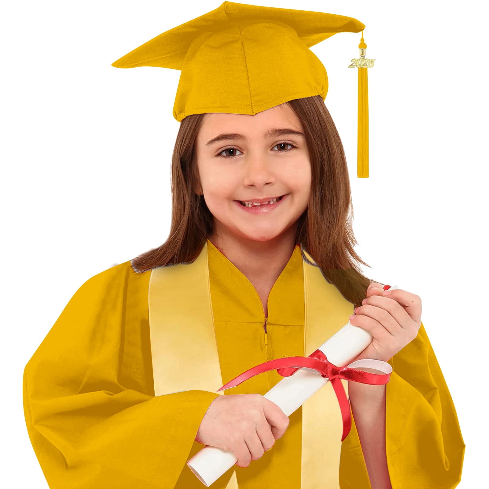 Black Graduation Cap and Gown 4 Piece Choir Robes Graduation Cap and ...