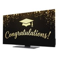 Black Graduation Celebration TV Cover for 43 Inch Screen, Stretch ...