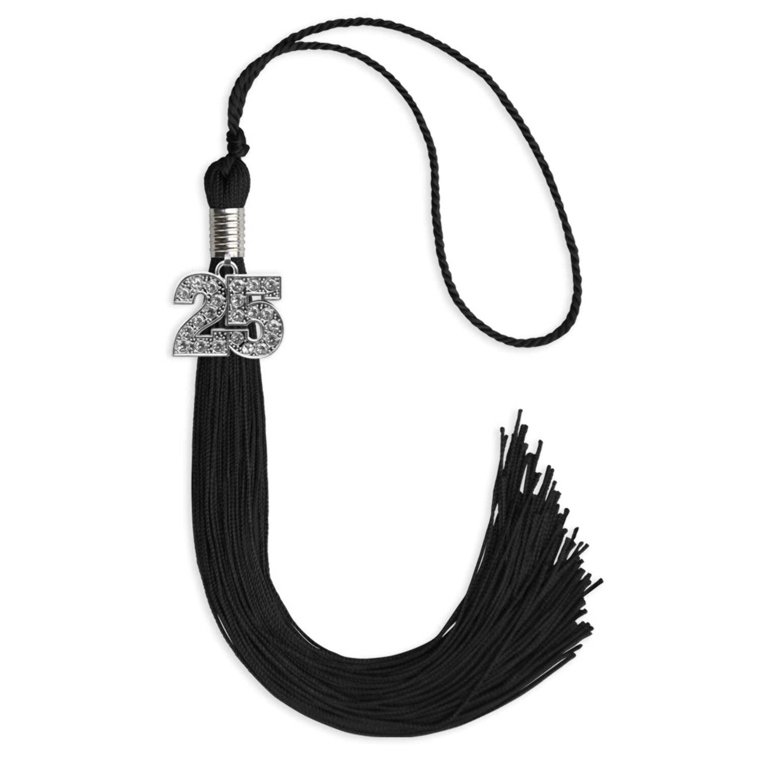 Endea Graduation Black Graduation Tassel with Silver Date Drop ...