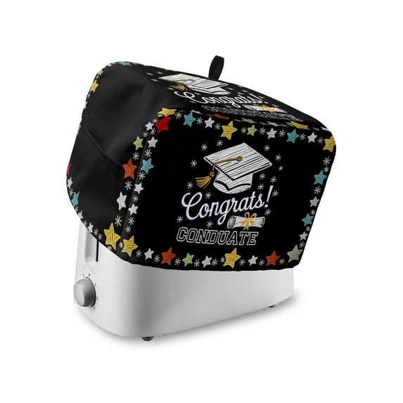Black Graduation Toaster Cover 2 Slice, Small Kitchen Appliance Covers ...