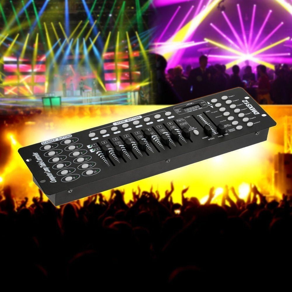Black Grand Console DMX and MIDI Operator 192 Channel Light Controller ...