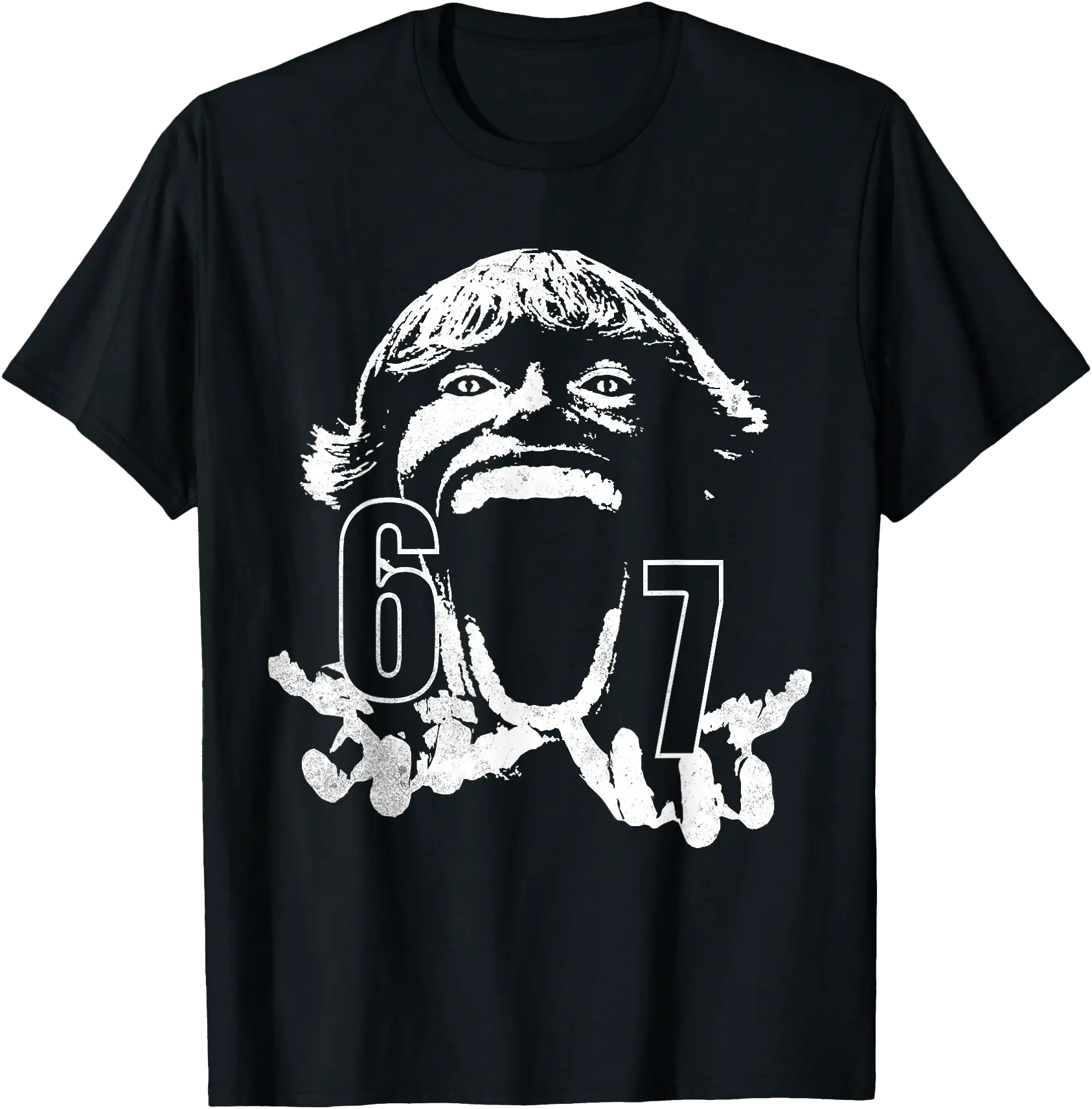 Black Graphic Face Design SCP 067 Horror T-Shirt for Unique Style and ...