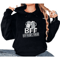 Black Graphic Hoodie Sweatshirt Shirts womans S-2XL Beer Friend Theme ...