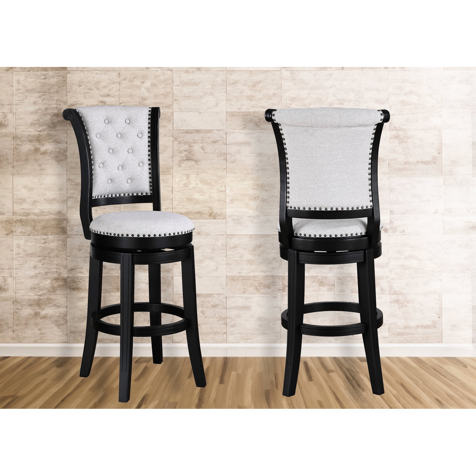 Black & Gray Color Scheme / Attractive Kitchen Bar Stools - Walmart.com