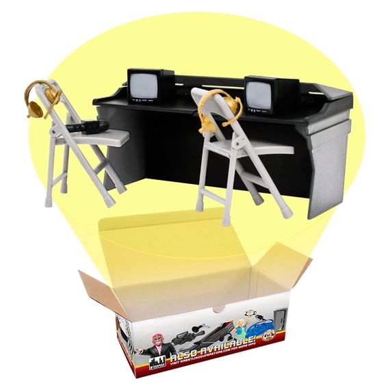 Figures Toy Company Commentator Table Playset, for WWE & AEW figures ...