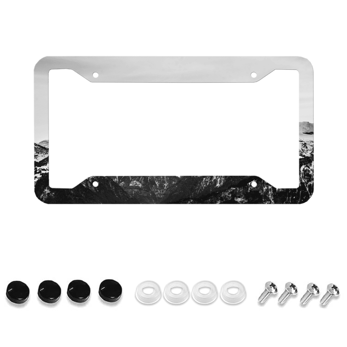 Black Gray License Plate Holder, Giant Stone Pattern License Plate ...