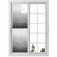 Black Gray Mosaic Window Privacy Film, Minimalist Abstract Hexagonal ...