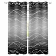 Black Gray Ombre Blackout Curtains for Bedroom Living Room Darkening ...