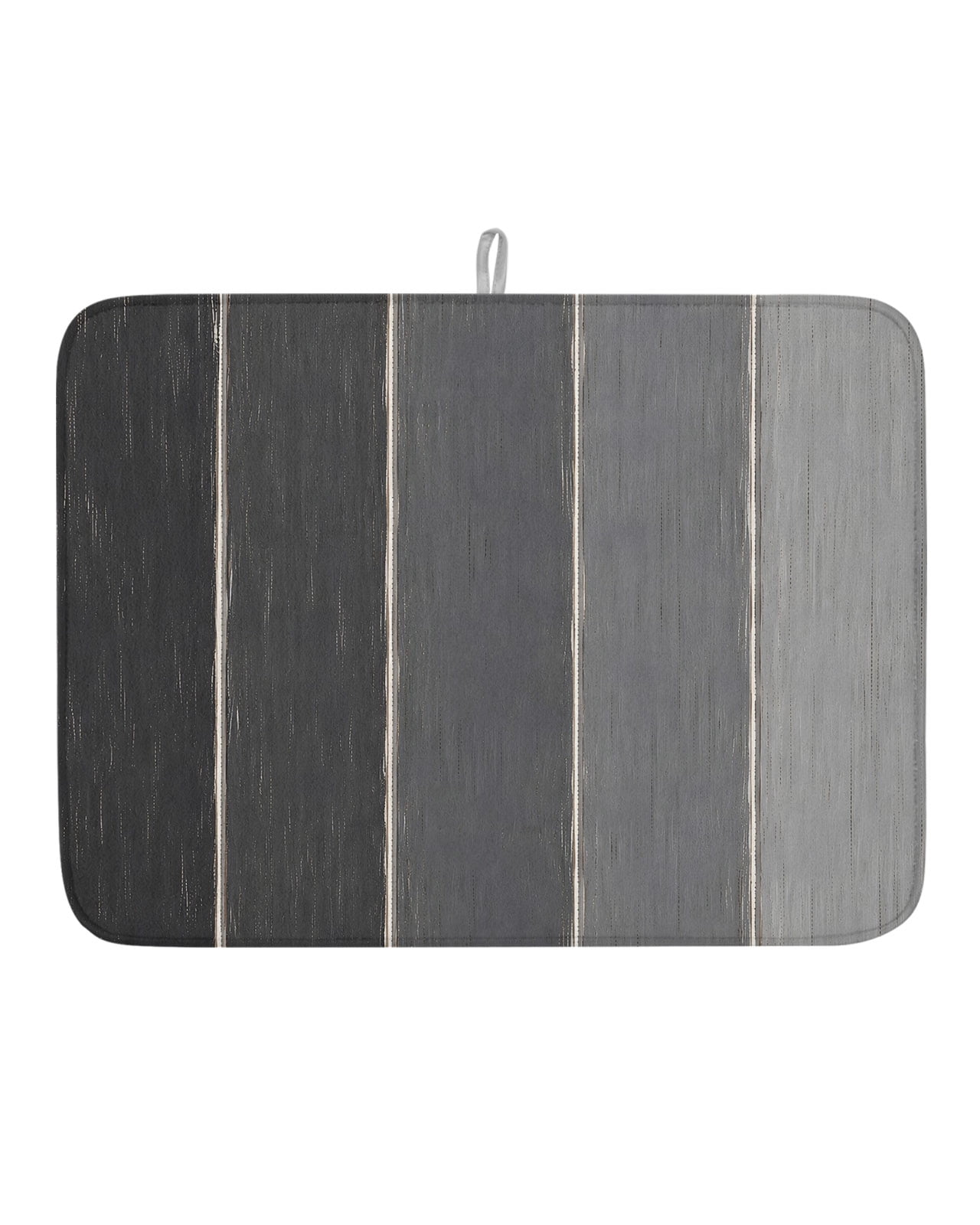 Black Gray Ombre Dish Drying Mat 18x24 inch Gray Black Wood Grain ...
