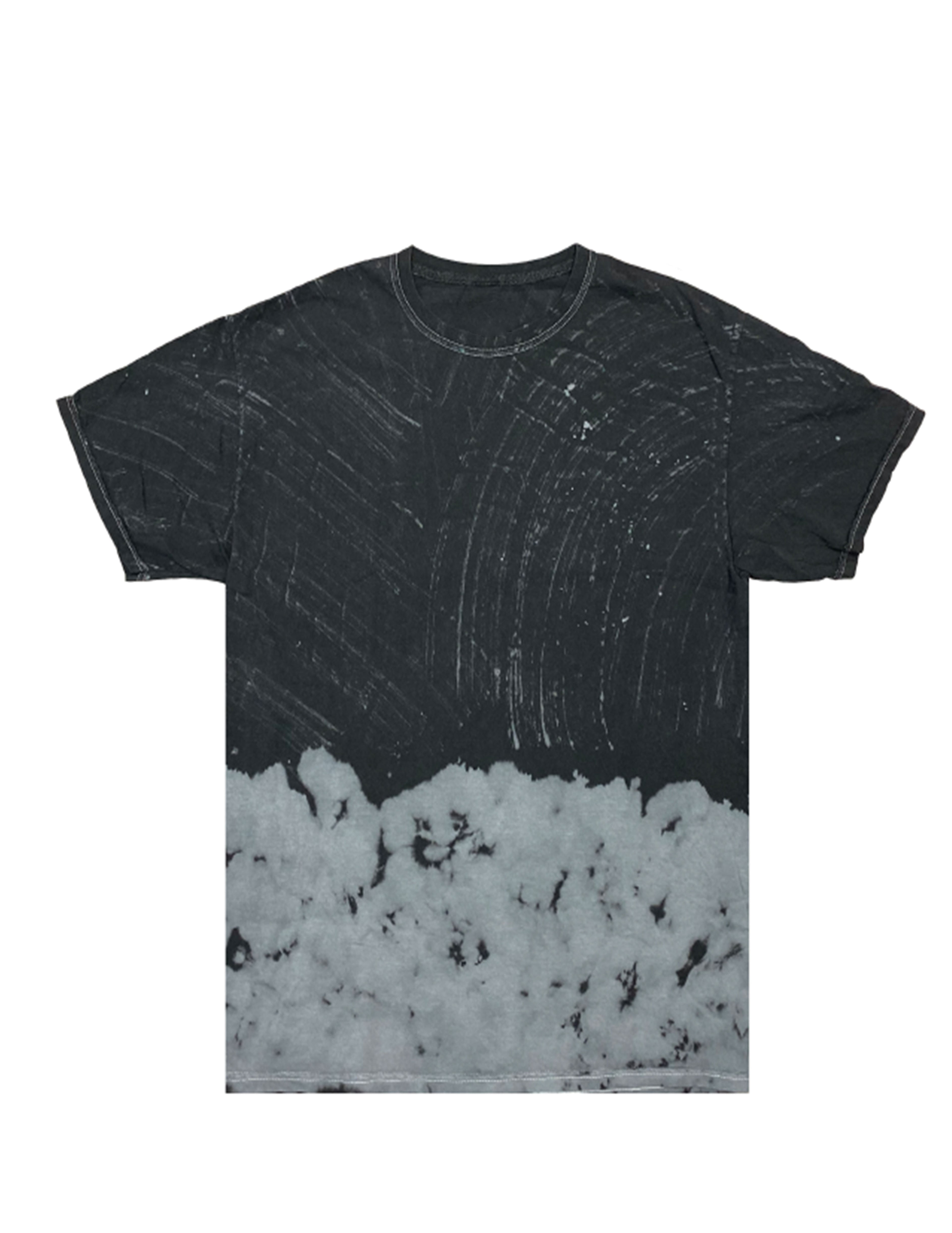 Black / Gray Potassium Brush Dip Dye T-Shirt - Walmart.com