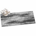 Black Gray Runner Rugs 2x6ft Abstract Smoky Texture Distressed Mottled ...