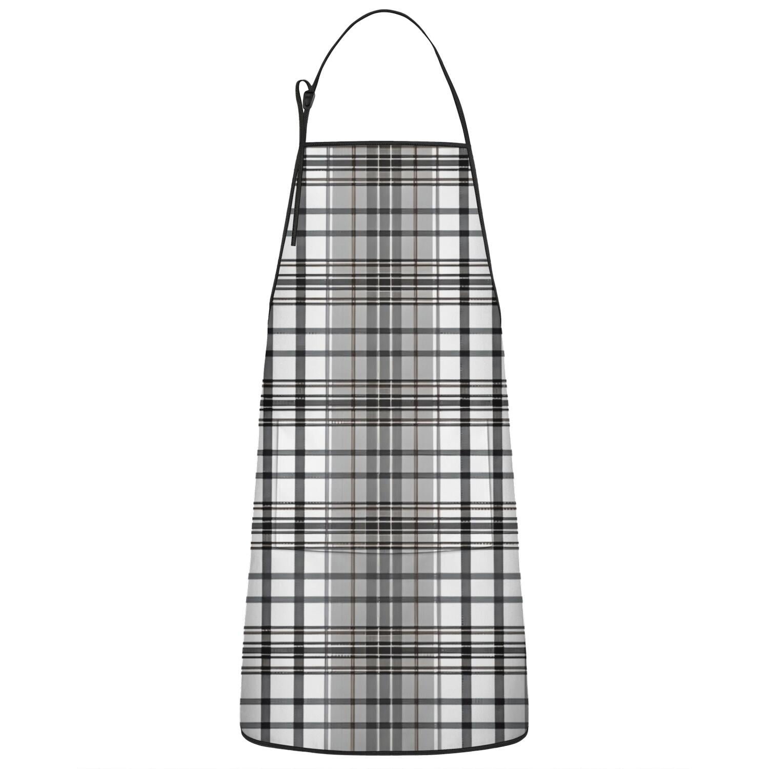 Black Gray and White Checkered Pattern Apron-Garden Aprons for Women ...