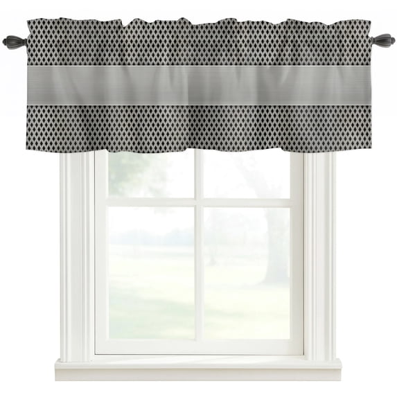 Black Gray White Striped Valances for Windows Farmhouse Kitchen ...