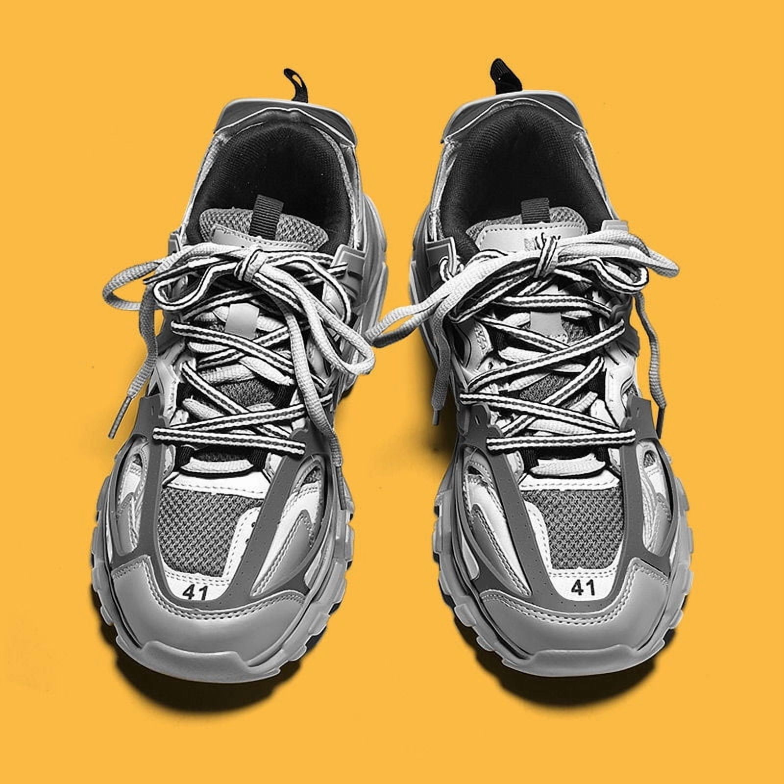 Black Gray Women Sneakers Fashion New Men's Chunky Sneakers Lovely Pink ...