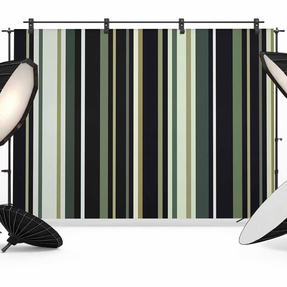 Black Green Backdrop for Photography, Stripe Photo Backdrop Portrait ...