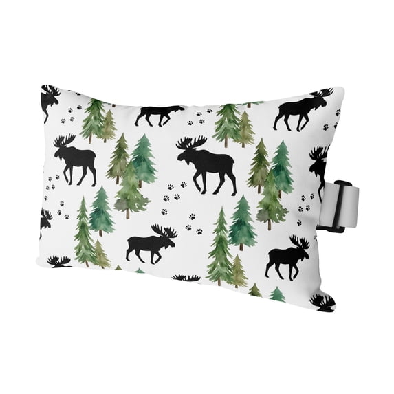 Black Green Moose Outdoor Pillows for Chaise Lounge Chair Waterproof ...
