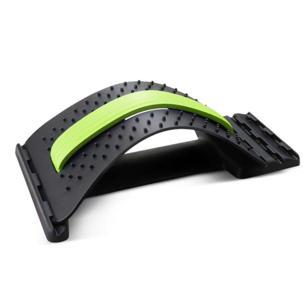 Black & Green Multi-Level Lower Back Stretcher Machine, Back Traction ...