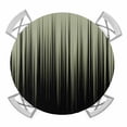 Black Green Ombre Round Table Cover, Abstract Modern Lines Gradient ...