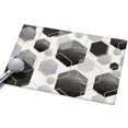 Black Grey Entryway Rug 2x3ft Washable Non Slip Bathroom Rug Low Pile ...