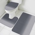 Black Grey Gradient Bathroom Rugs Set Simple Color Gradient Abstract ...