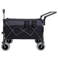 Black+Grey Heavy Duty Garden Cart - All Terrain Garden Cart, 480LBS ...