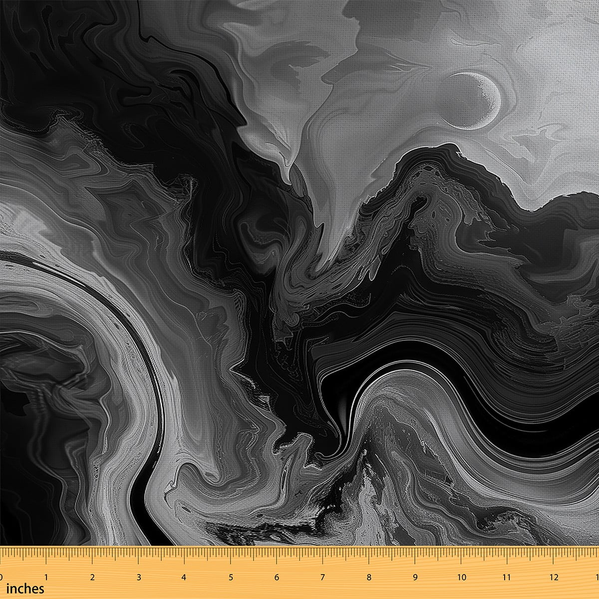 Black Grey Marble Upholstery Fabric,Gradient Marble Texture Fabric By ...