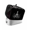 Black Grey Octopus Toaster Cover 4 Slice, Large Kitchen Appliance ...