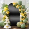 Black Grey Ombre Arch Backdrop Cover, 6FT, Modern Gradient Solid Color ...
