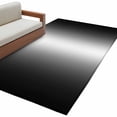 Black Grey Ombre Area Rug 3x5 Washable Rug Non Slip Aesthetics Modern ...