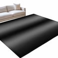 Black Grey Ombre Area Rugs 2.7x5ft Modern Gradient Solid Color Abstract ...