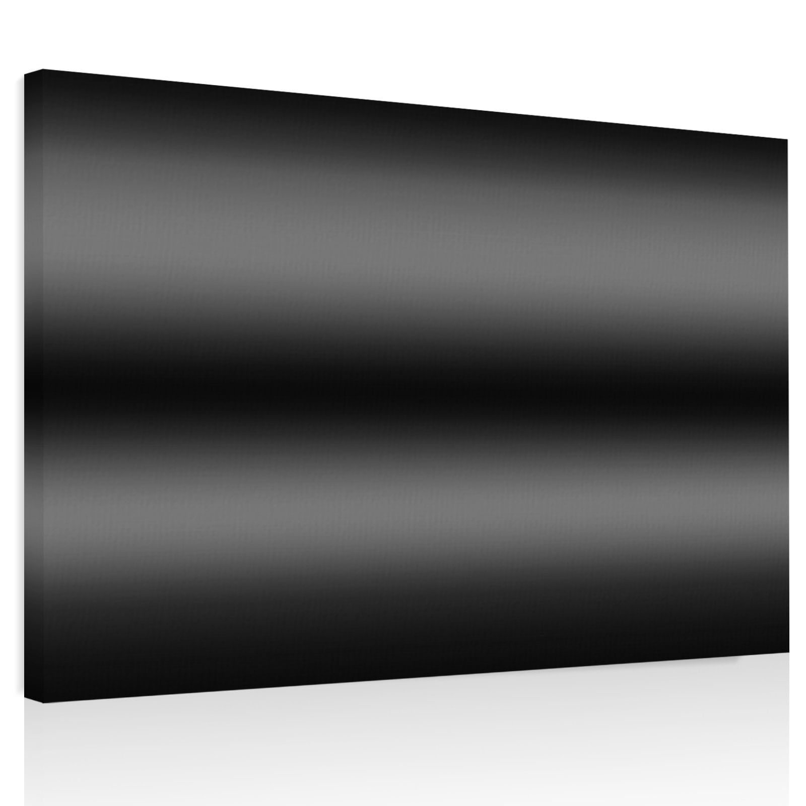 Black Grey Ombre Canvas Print Wall Art, Modern Gradient Solid Color ...