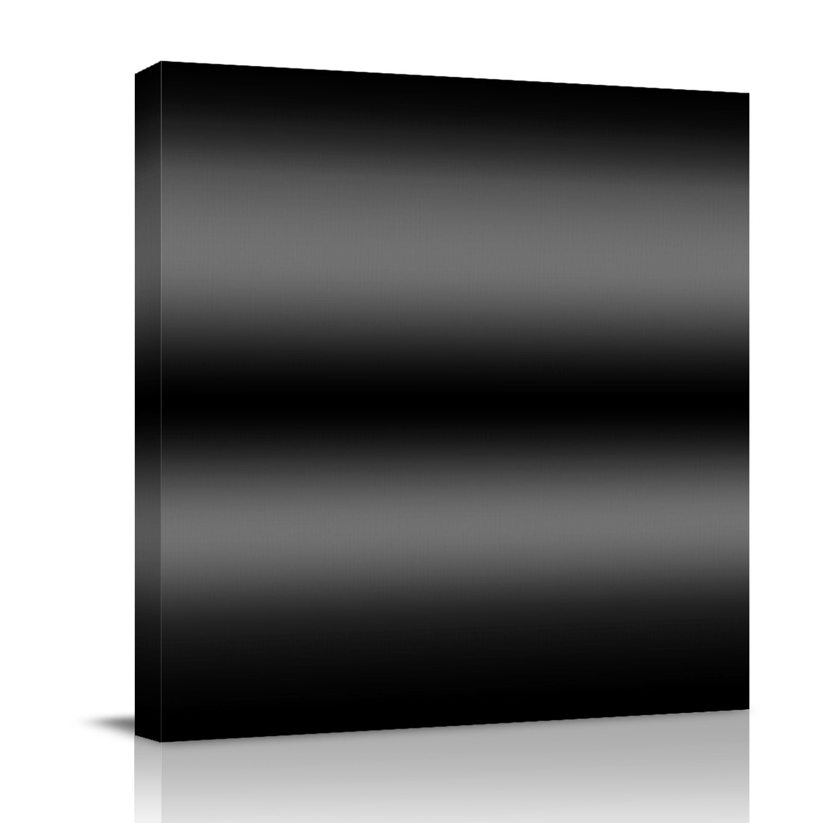 Black Grey Ombre Canvas Wall Art for Living Room, Modern Gradient Solid ...
